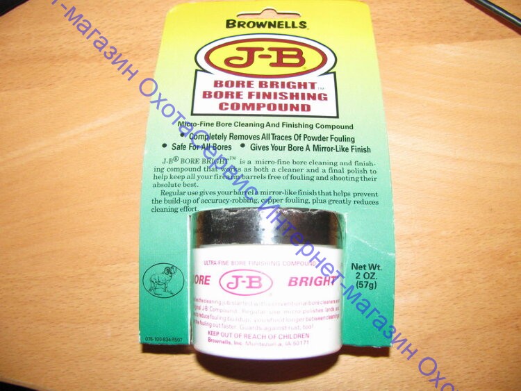 J-B Bore Bright 083-065-002 - "красную" полировочную пасту для полировки ствола нарезного оружия ...